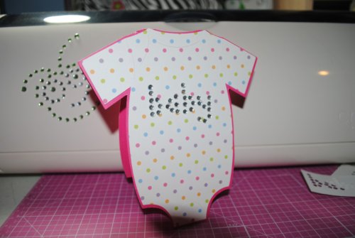 She's a Sassy Lady: Onsie Shape Card