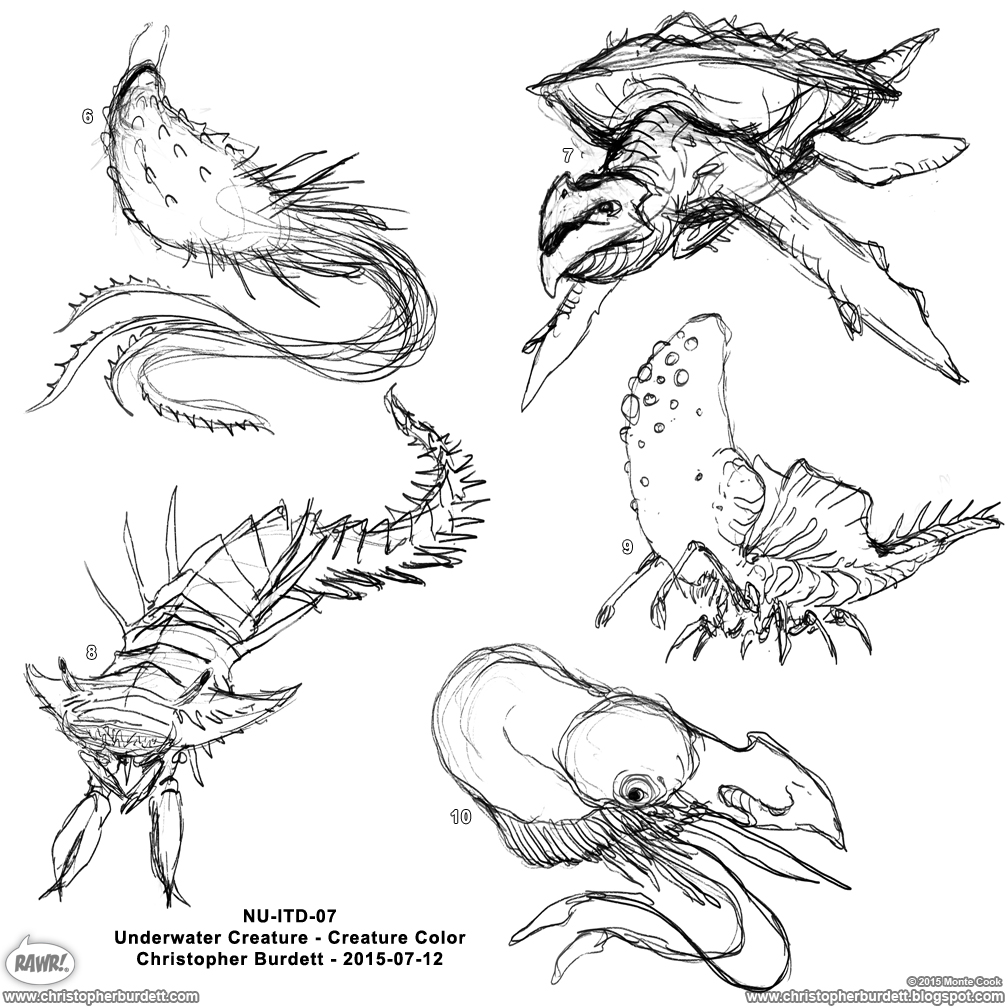 The DOODLES, DESIGNS, and aRT of CHRISTOPHER BURDETT: Numenera Monsters ...