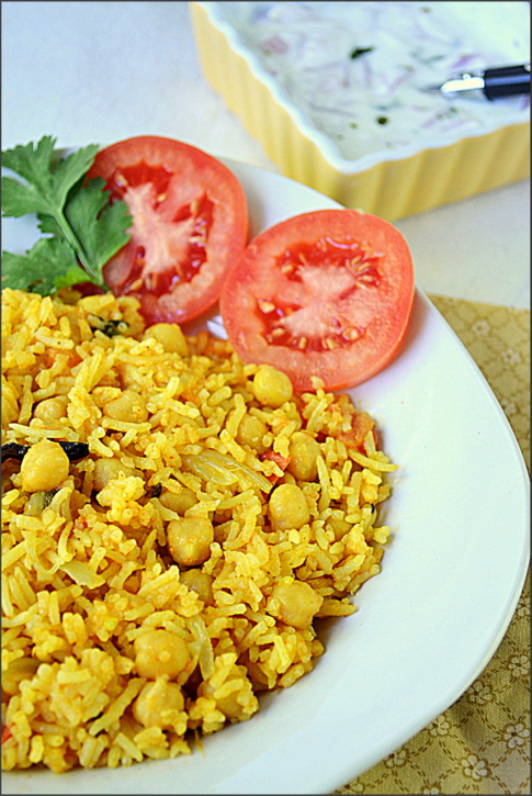 Spicy Treats: Chickpeas Coconut Milk Biryani / Channa Biryani with ...