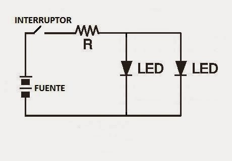 equipos eléctricos y electrónicos salva: LED EN SERIE Y EN PARALELO