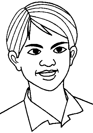 Sekitar Kawasan Sekolah: Gambar Outline_Manusia