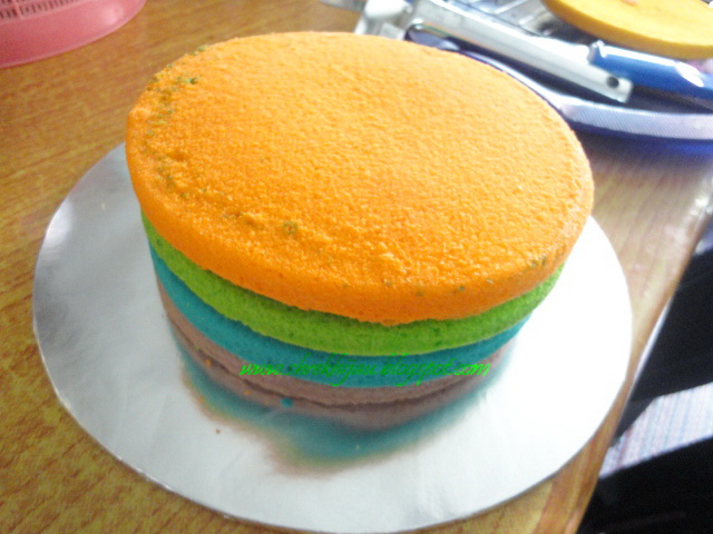 ShRek HiJau: Resipi Rainbow Cake