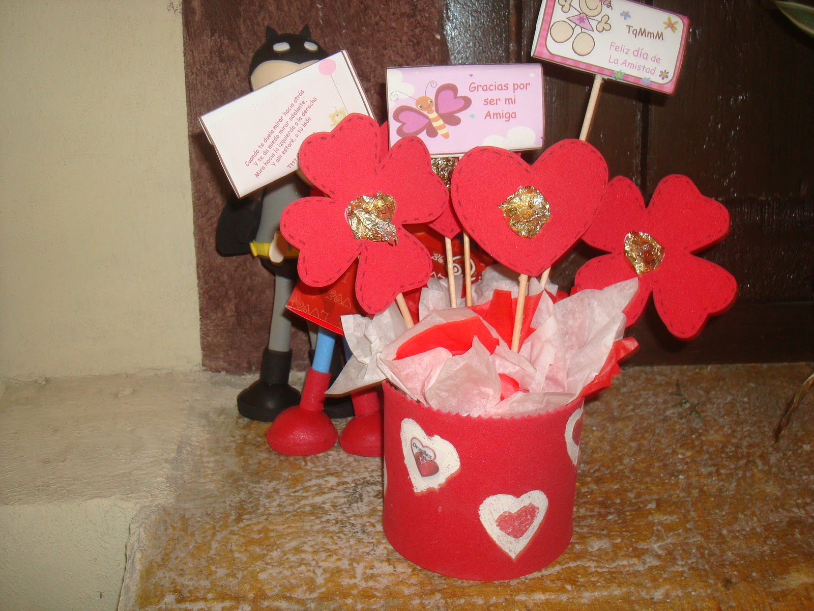 Manualidadeshelem: Centro de Mesa 14 de Febrero