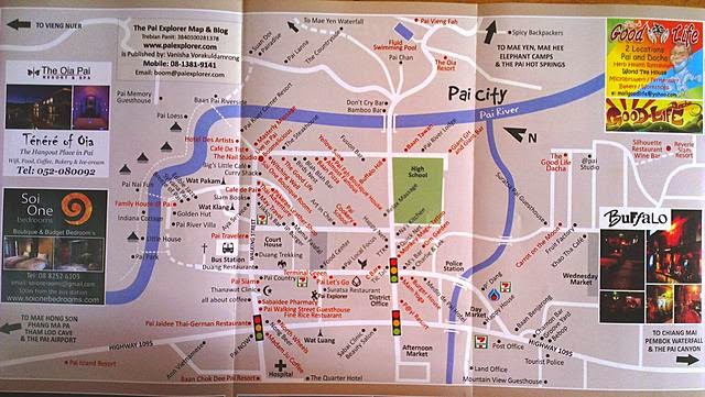 泰好玩 Thai is fun: Maps of Pai Town