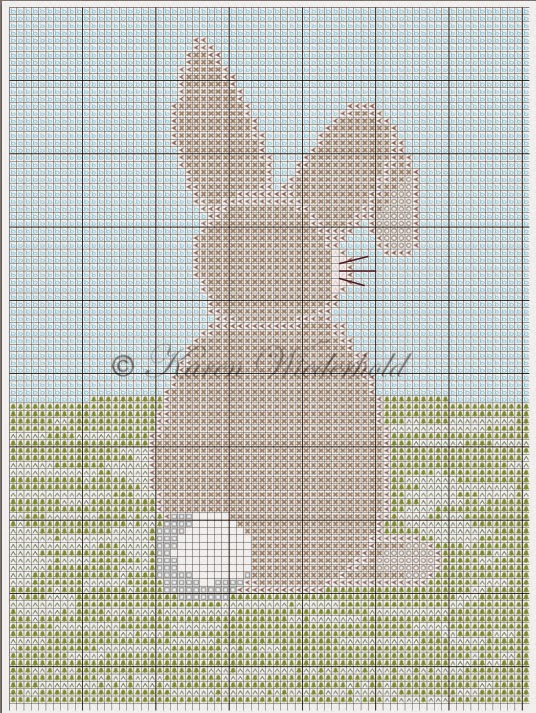 Weediflower Creations: Happy Easter - Free Bunny Cross Stitch Chart