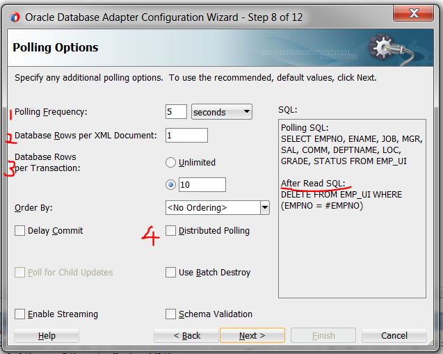 Osb Db Adapter Poll Delete Physical Records Using Oracle Service