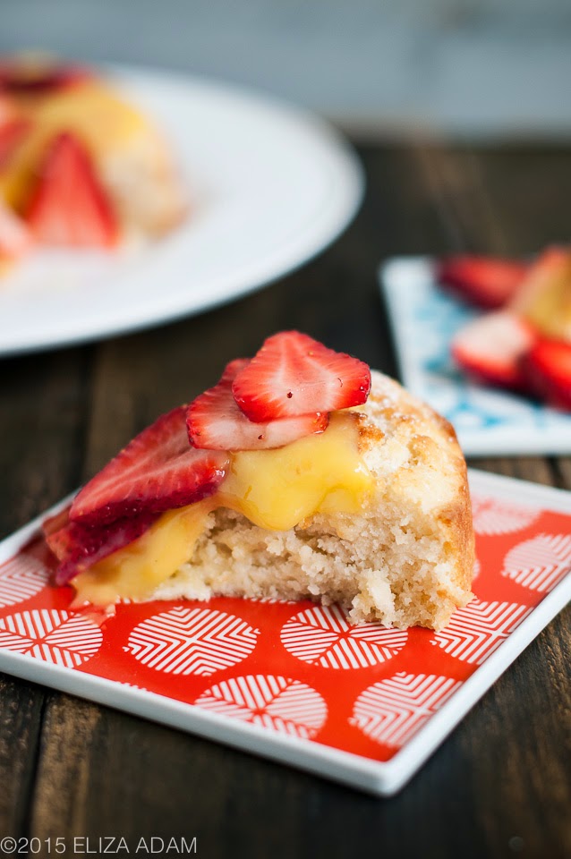 Notes from My Food Diary: Strawberry-Lemon Curd Tea Cake