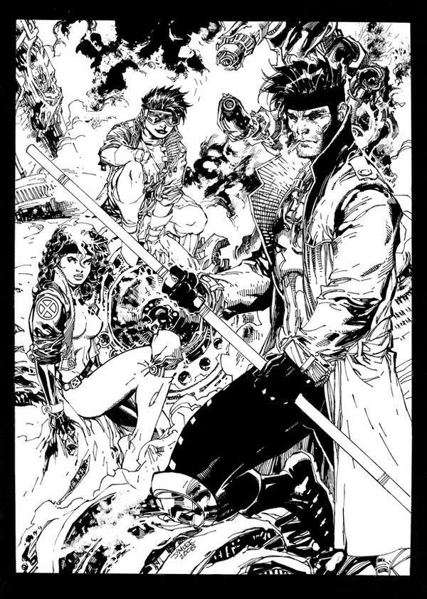 X-Men: Jubilee, Rogue & Gambit | Jim lee art, Jim lee, Comic books art