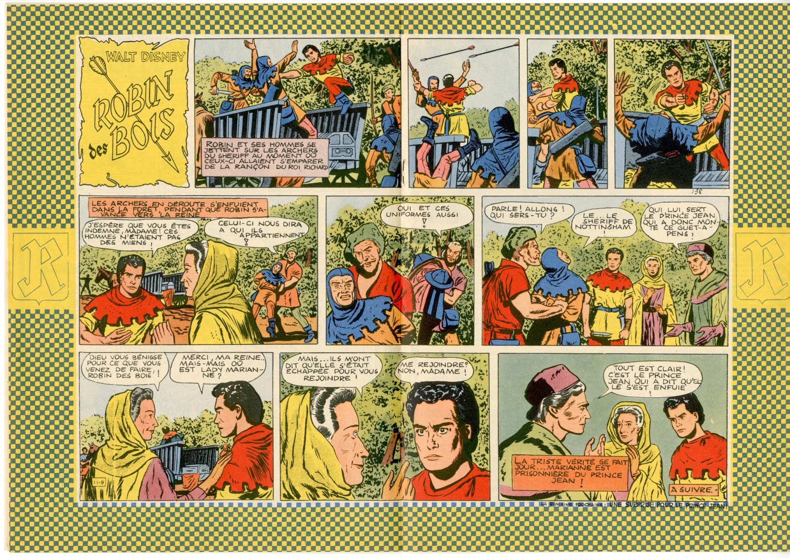 Walt Disney's Story Of Robin Hood: Disney's Robin Hood Comic Strip. 9