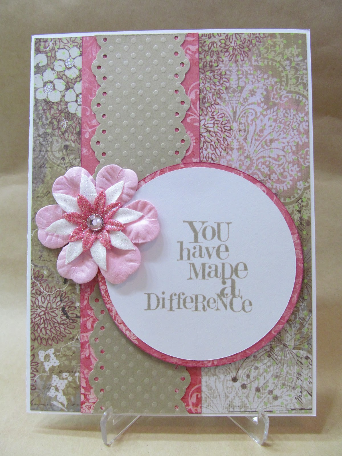 Savvy Handmade Cards: Made a Difference Card