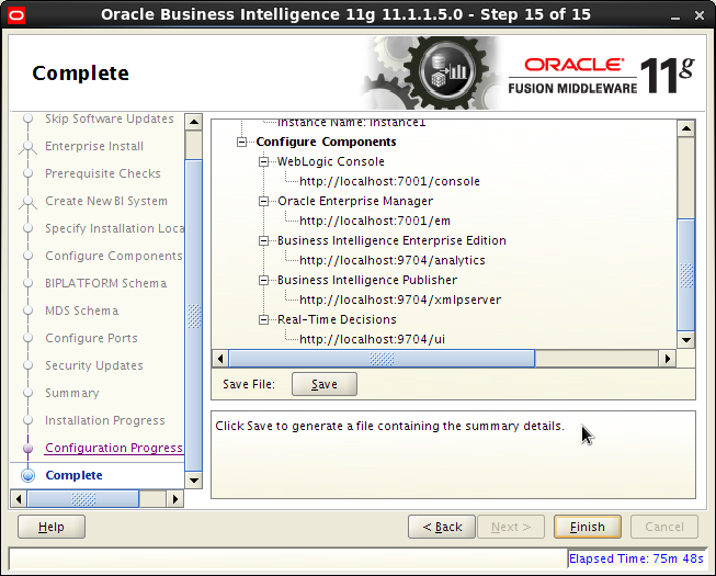 Oracle Stack: Oracle BI Publisher 11g Enterprise Installation on Linux
