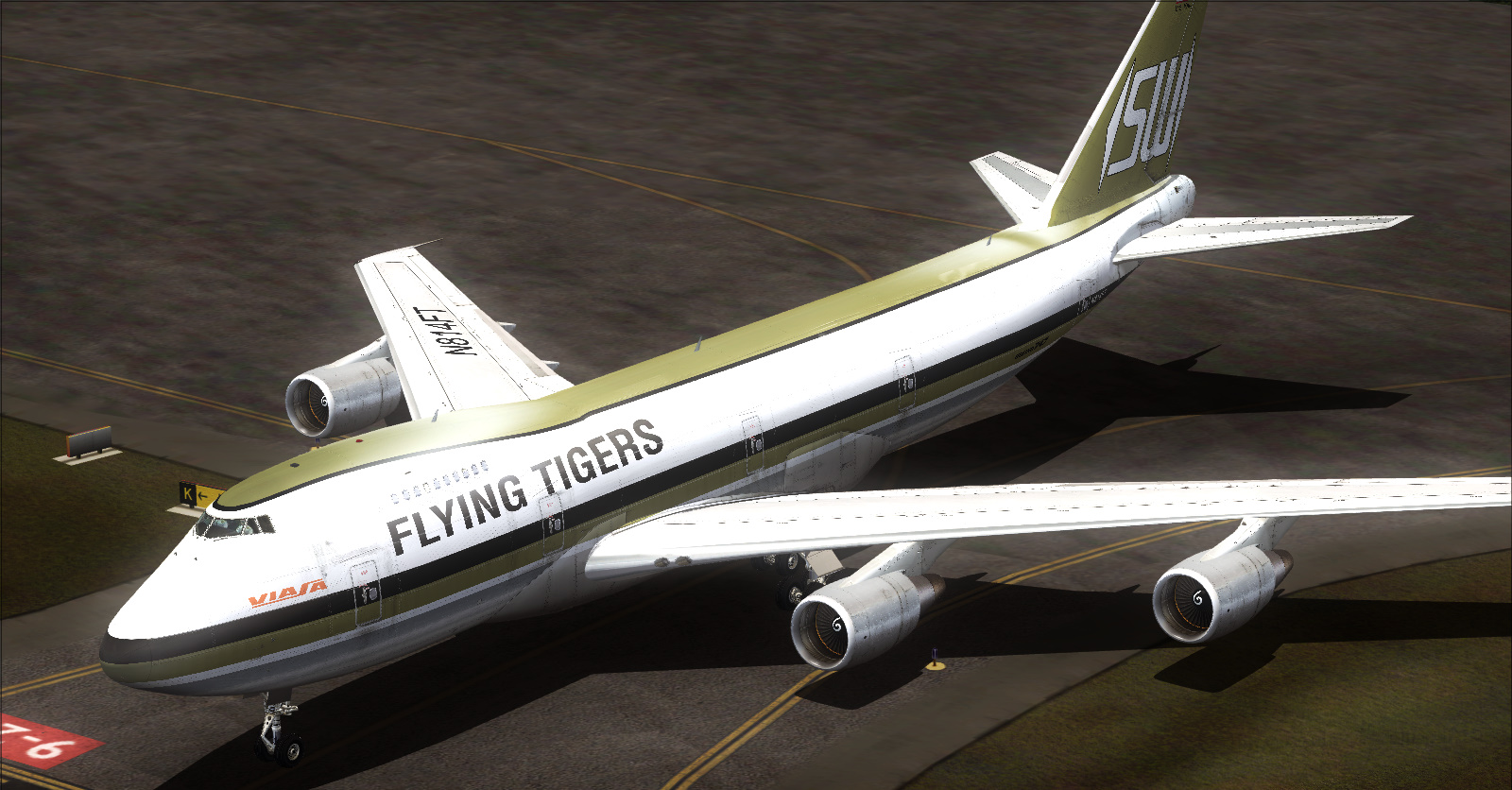 [FSX/P3D] CLS HD Boeing 747-200 Flying Tigers - Viasa N814FT