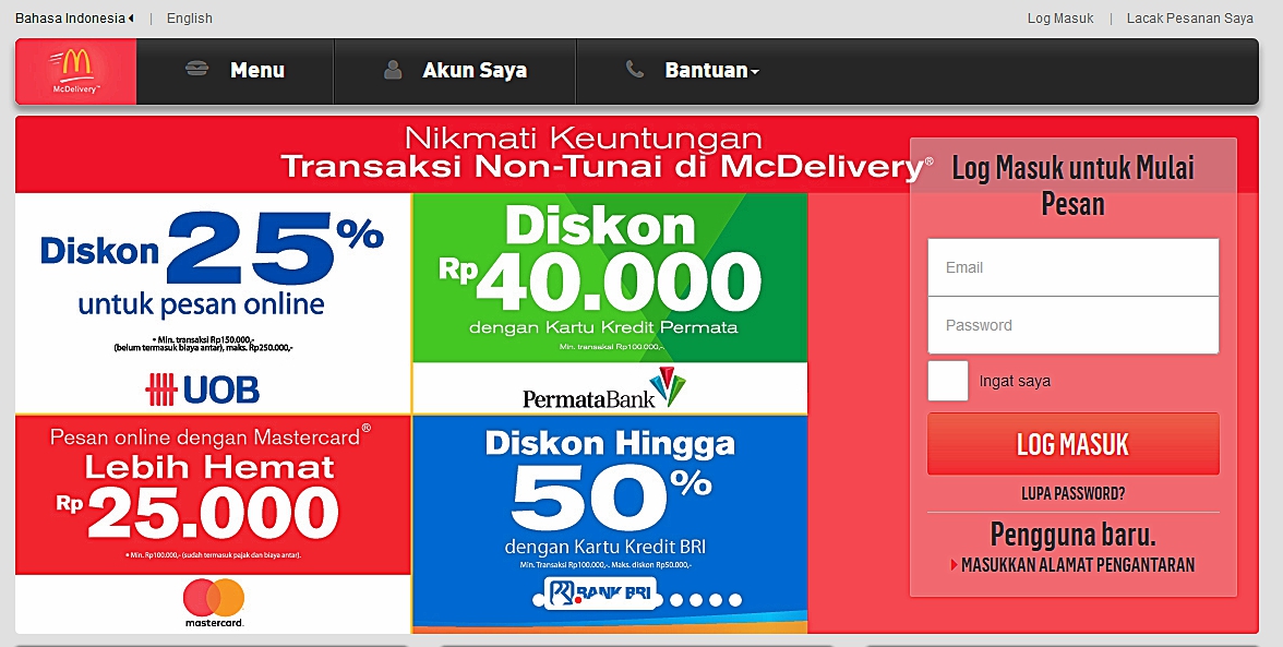 Panduan Cara Pesan McD Online dan Drive Thru - carapesanonline