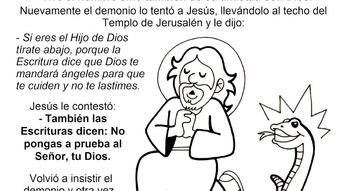 Parroquia La Inmaculada: EVANGELIO ADAPTADO: Las tentaciones de Jesús ...