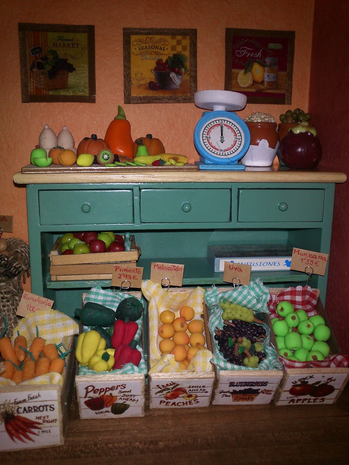 Las Miniaturas de Isa: FRUTARIA... tienda de frutas y verduras.