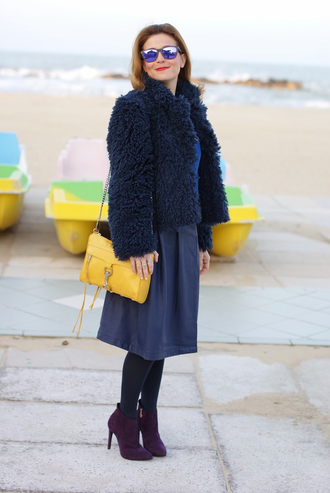 Faux leather and fur, True blue | Fashion and Cookies - fashion and ...