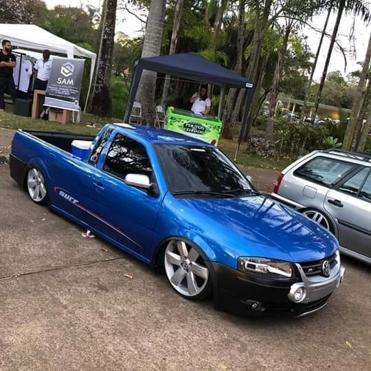 Fotos de Carros Tuning - VW Saveiro Surf azul
