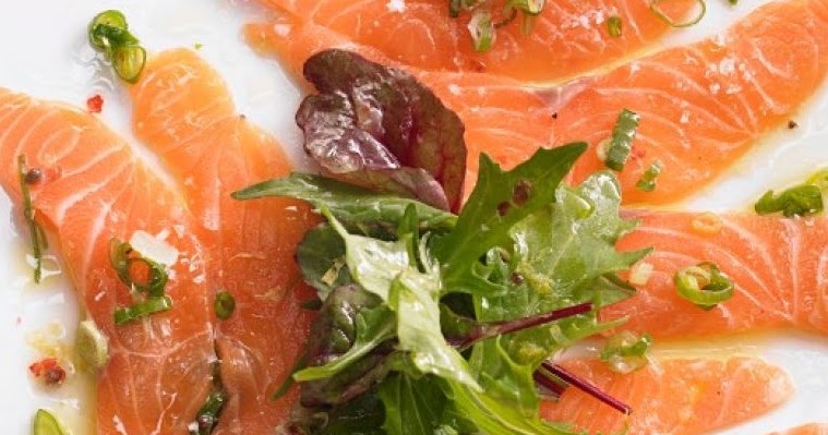 Carpaccio de salmón