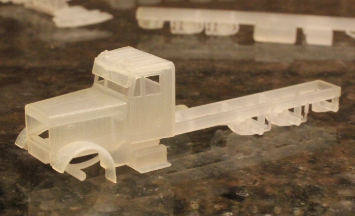 N Scale Addiction: 3D Printed 379 "Pete" Day Cab Straight Truck