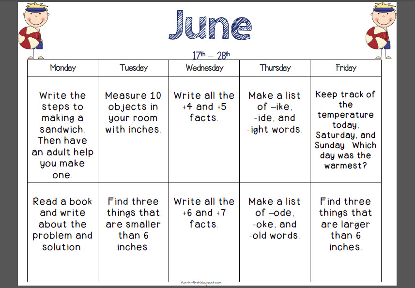 Panther Parent Blog: Summer Activities to Keep Your Kids from Back Sliding!