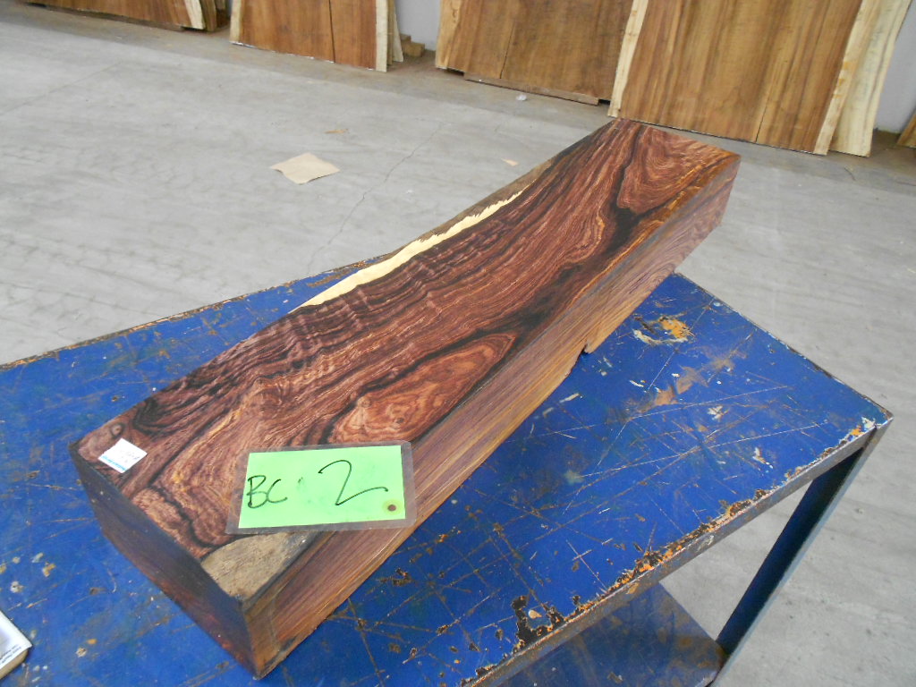 Tropical Exotic Hardwoods: Curly Cocobolo Billet!