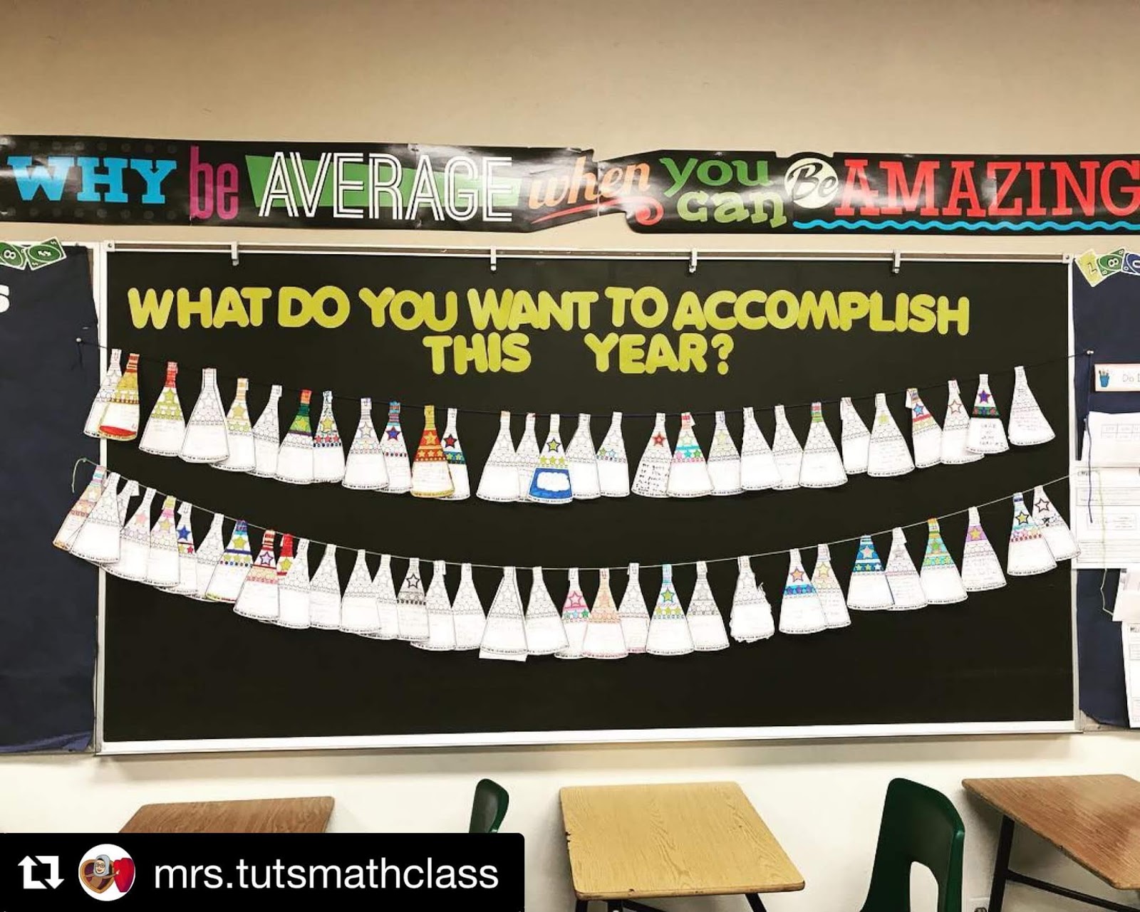 Scaffolded Math and Science: My New Year Matholution Pennant Photos ...