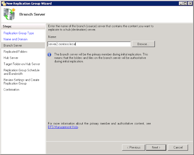 Techunboxed How To Set Up Dfs Replication In Windows Server 2008 R2