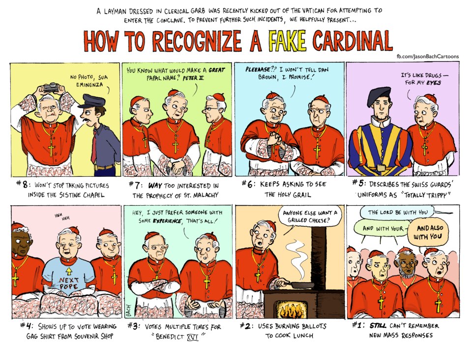 Creative Minority Report: Funny Comic: How to Recognize a Fake Cardinal