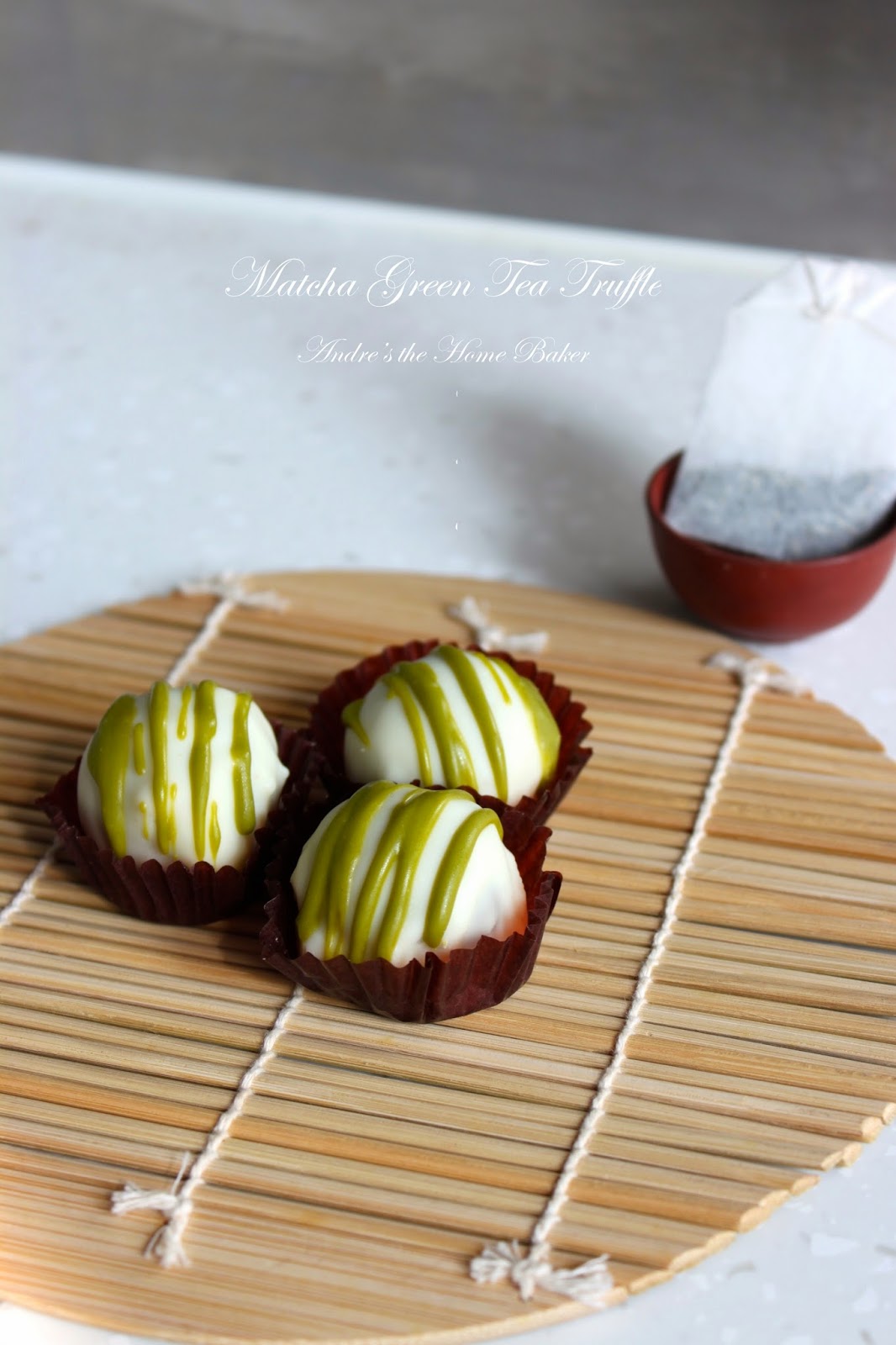 ♥ Matcha Green Tea Truffle ♥ ~ Andre's the Home Baker