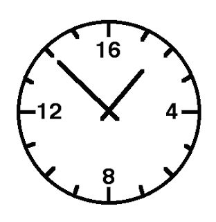 Coffee Sip: 16-hour clock