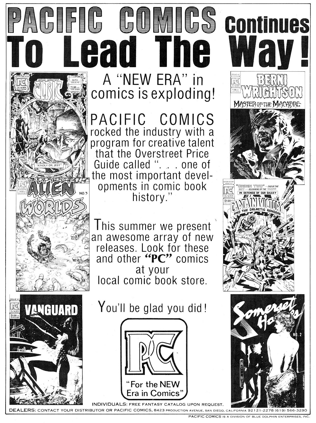 Atomic Romance: House Ads for Pacific Comic 1983