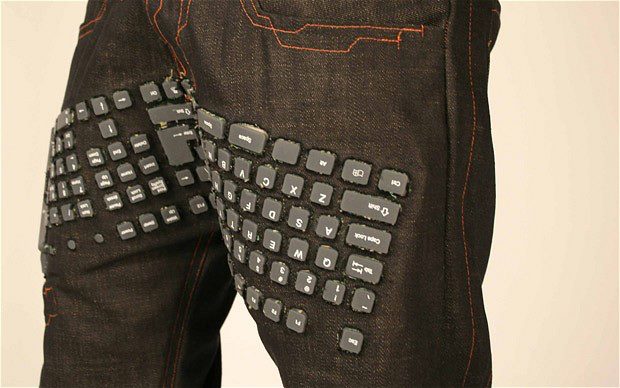 Jeans with an in-built 'laptop' computer