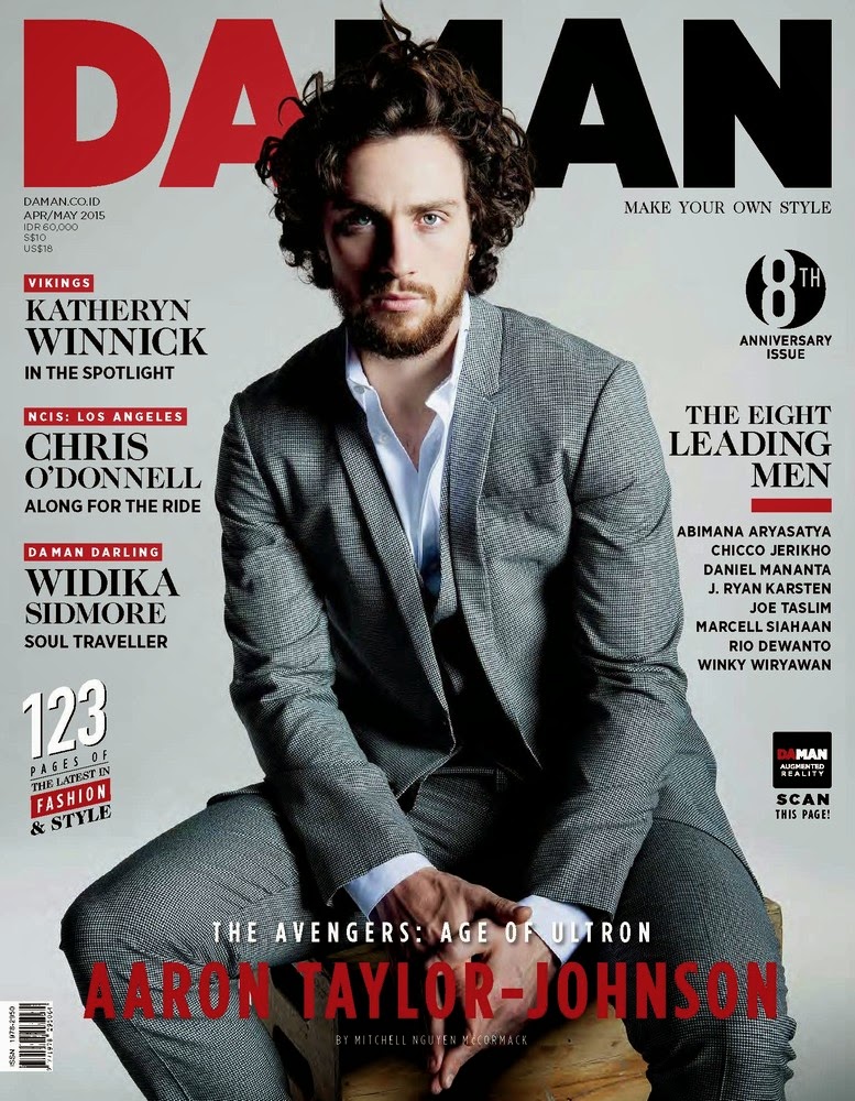 Aaron Taylor-Johnson para DAMAN Magazine Abril/Mayo 2015