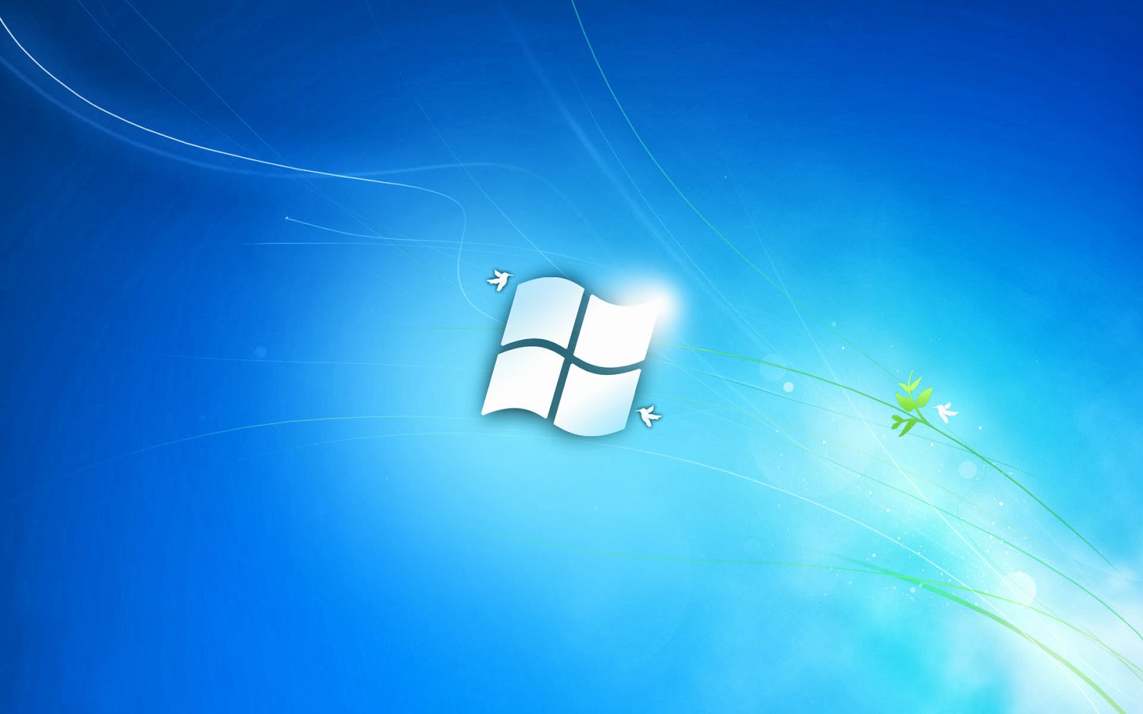 Fondo de Pantalla Bandera windows pajaros