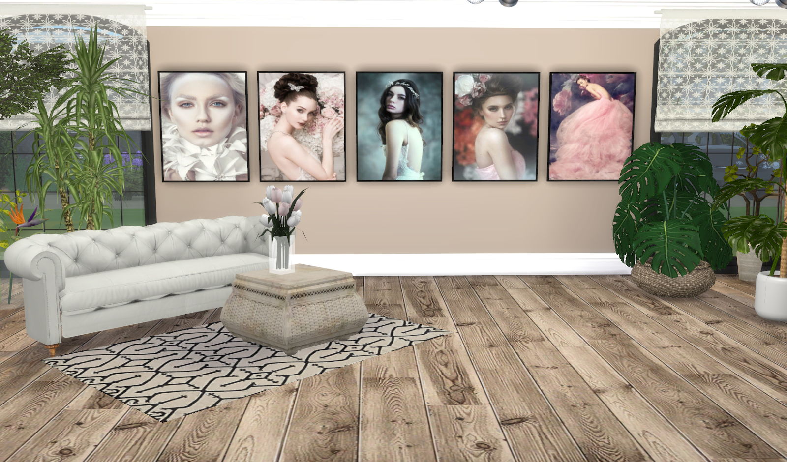 My little The Sims 3 World: Paintings and Rugs Set
