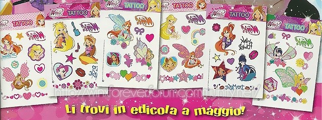 Nuevos tatoos Winx Club Sophix y Rock Star en Italia - Winx Club All
