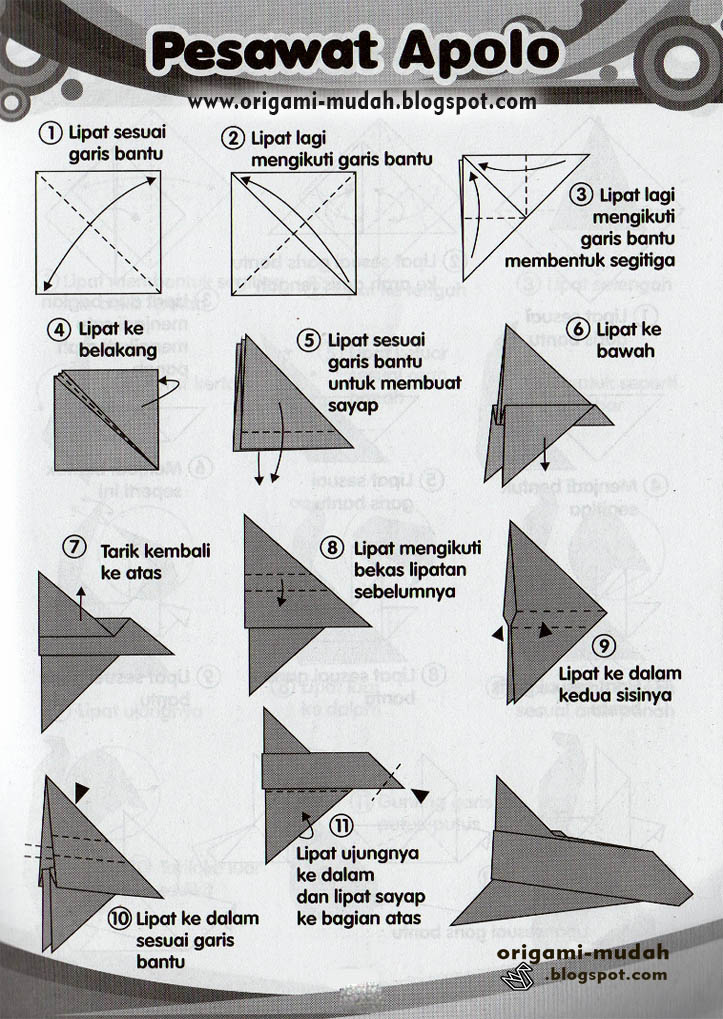 Cara Membuat Pesawat Origami - Homecare24