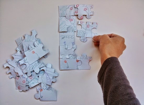 Boston Handmade: Handmade for Kids: How to make a puzzle using a cereal box