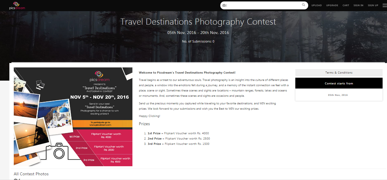 Offers Contest: Travel Destinations Photography Contest - Chance to win ...