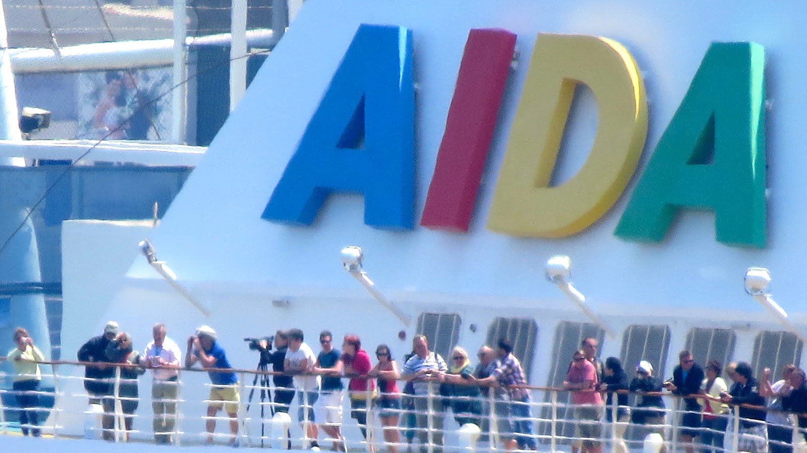 Cruise Ships on the Bosphorus: AIDA DIVA