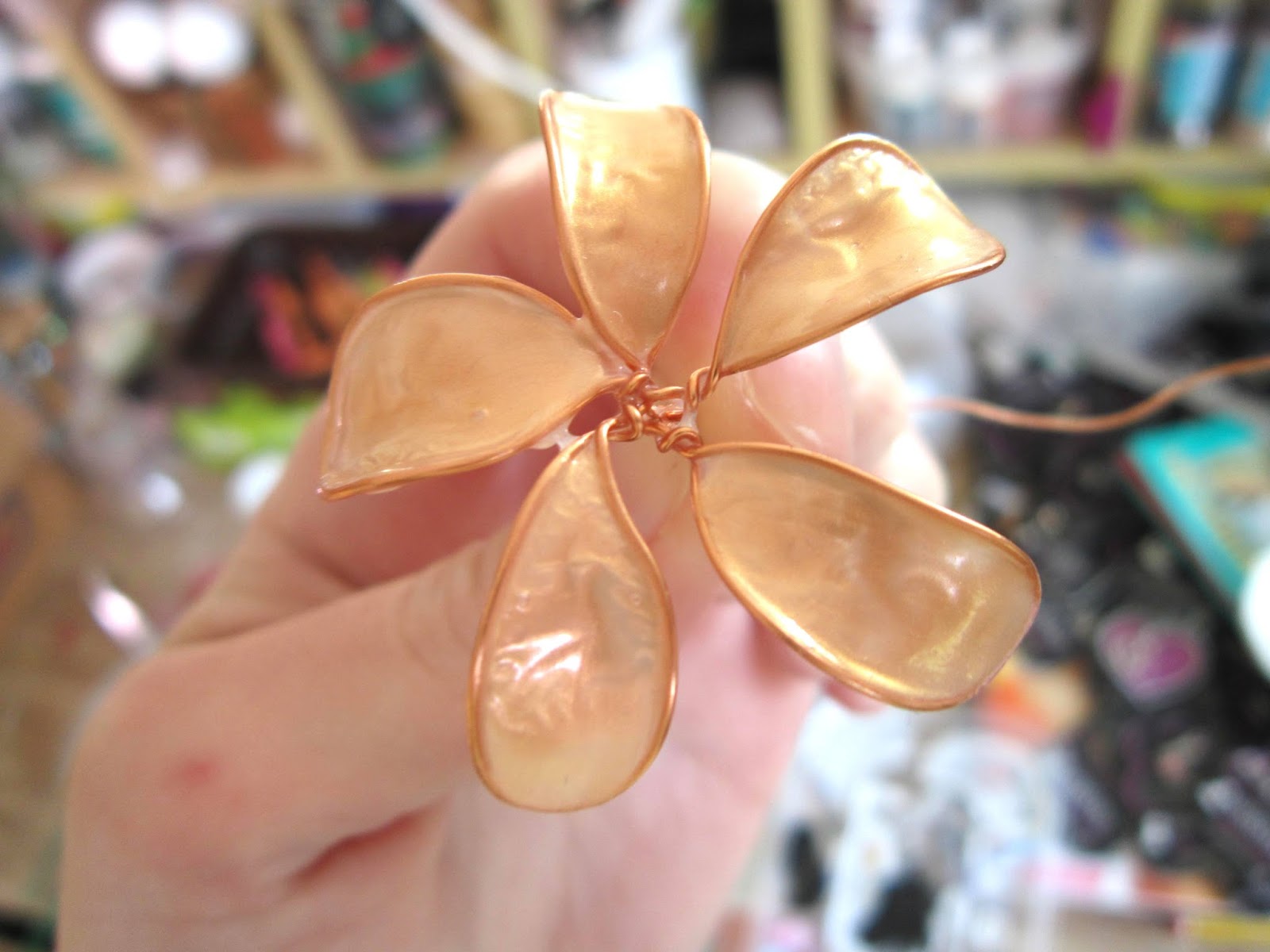 Always Arty: Nail Varnish Wire Flower