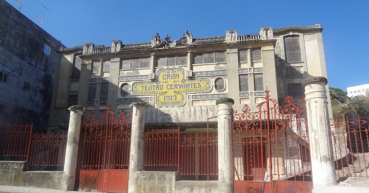 Mosaicos : 4.754.- Rótulo antiguo Gran Teatro Cervantes. Tánger.