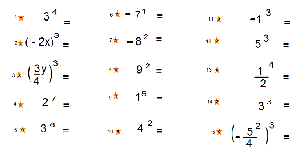 MATEMÁTICAS 10moGrado: ACTIVIDAD No. 5 EXPONENTES ENTEROS