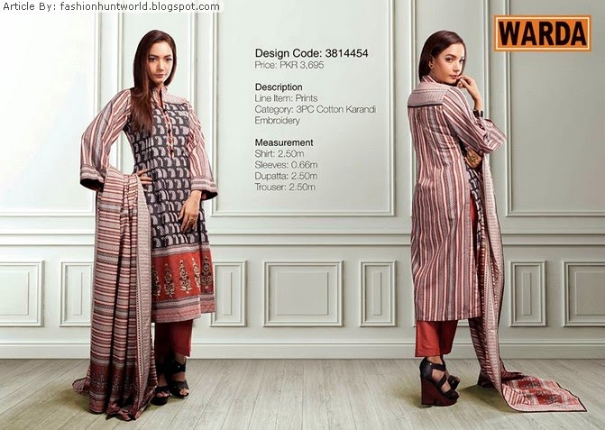 Warda Winter's Grace Fall/Winter Collection 2014-2015 | Warda Prints ...
