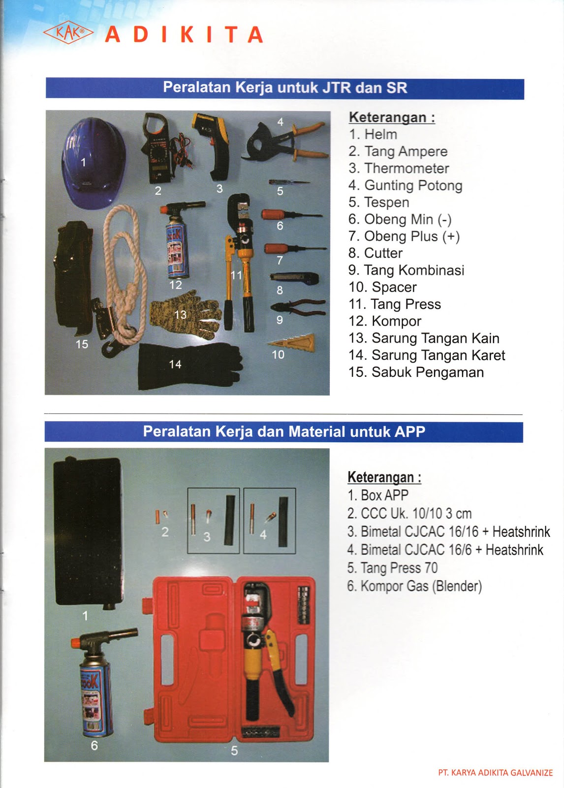 Aksesoris Kabel SR & SUTR