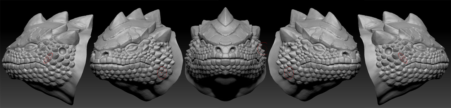 Jeff Peterson 3d Artist: lizard head