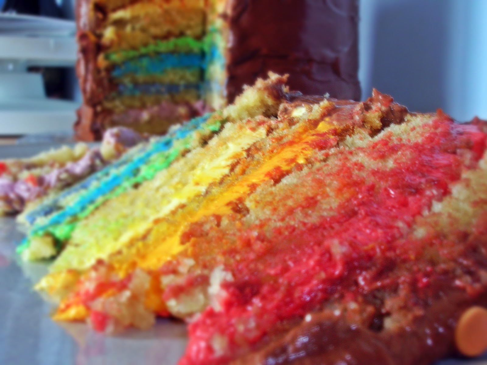 Cake Of The Week: Eight Layer Kahlua Cake (With A Rainbow Inside)