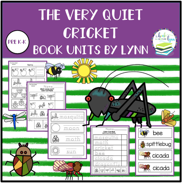 THE VERY QUIET CRICKET BOOK UNIT ~ Book Units by Lynn