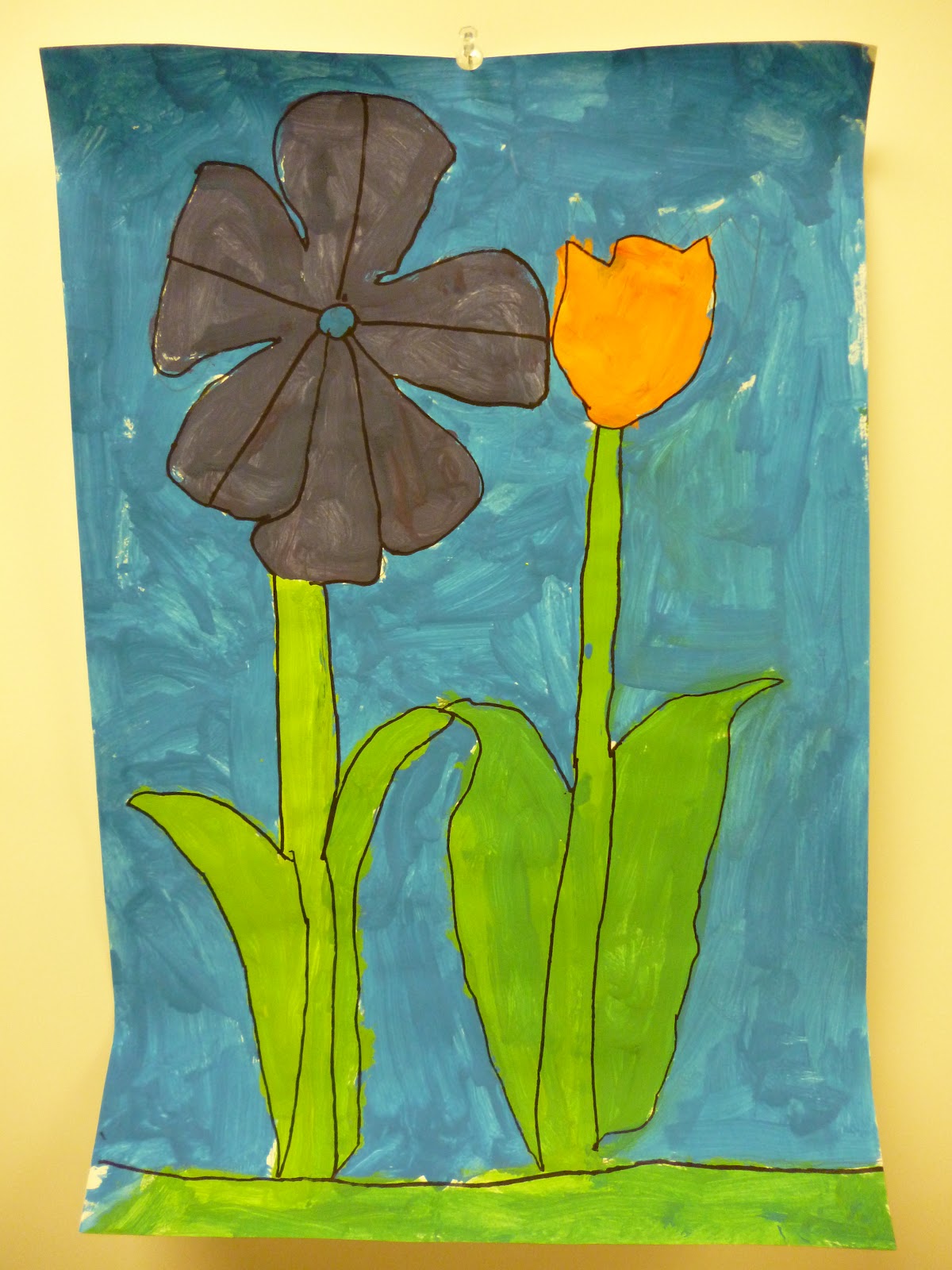 Primary to Secondary Color Mixing Flowers...