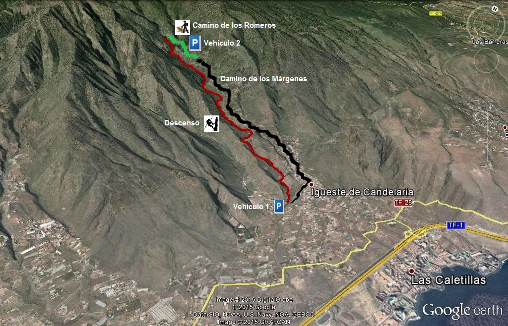 FRANCISCO FARIÑA II: DESCENSO DEL BARRANCO DE ARACA INFERIOR